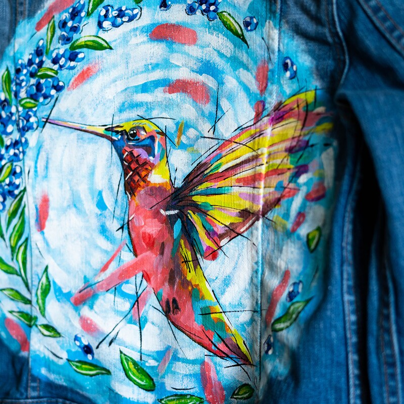 Hand Painted Denim - Etsy