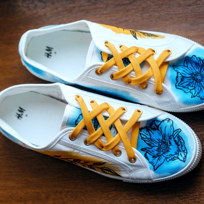 Hand Painted Shoes - Etsy