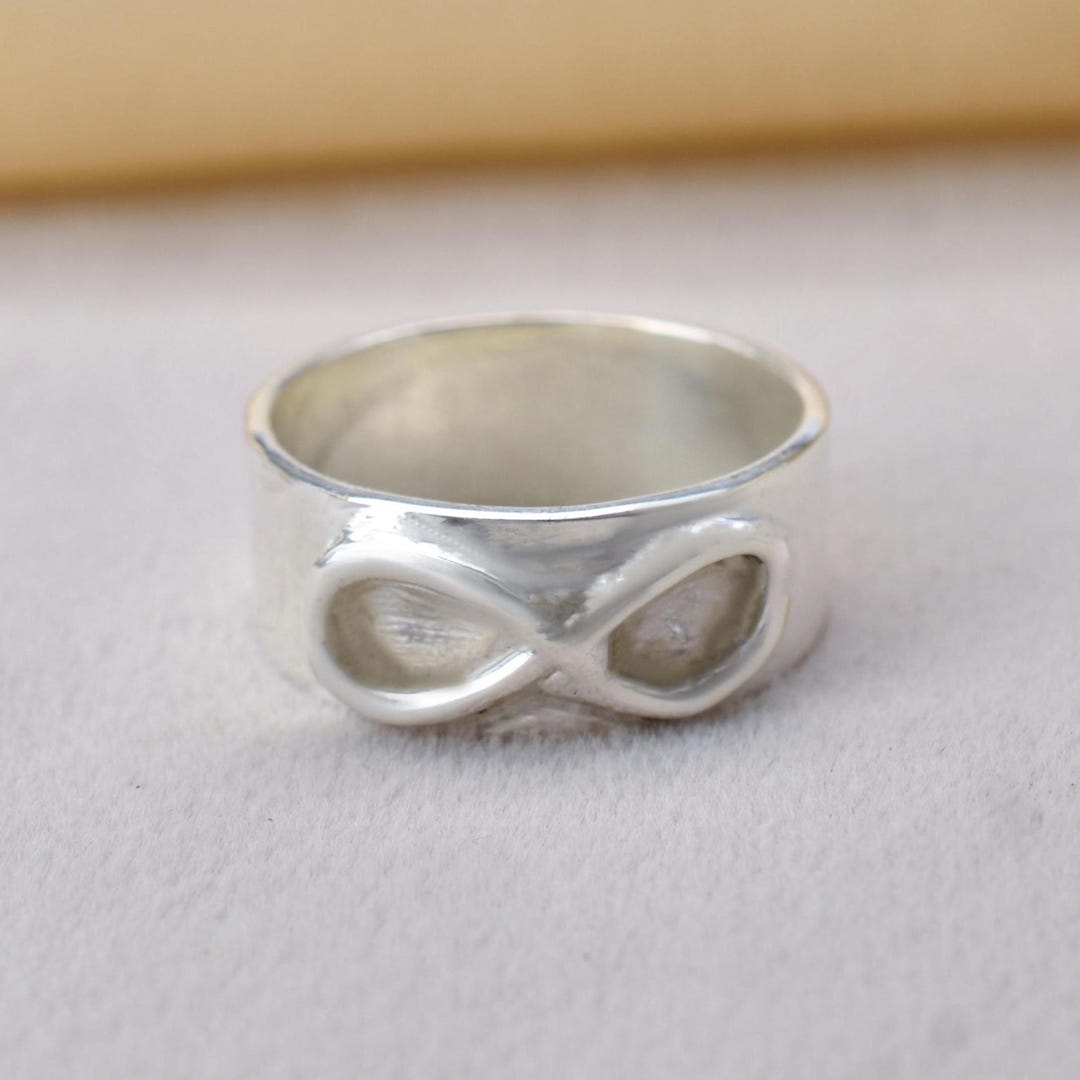 Evil Eye Band Ring in 925 Sterling Silver Wide Wedding Band Handmade ...