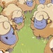 The Odd Sheep Mareep Prints, Growlithe, Ditto, Landscape Pokemon Print ...