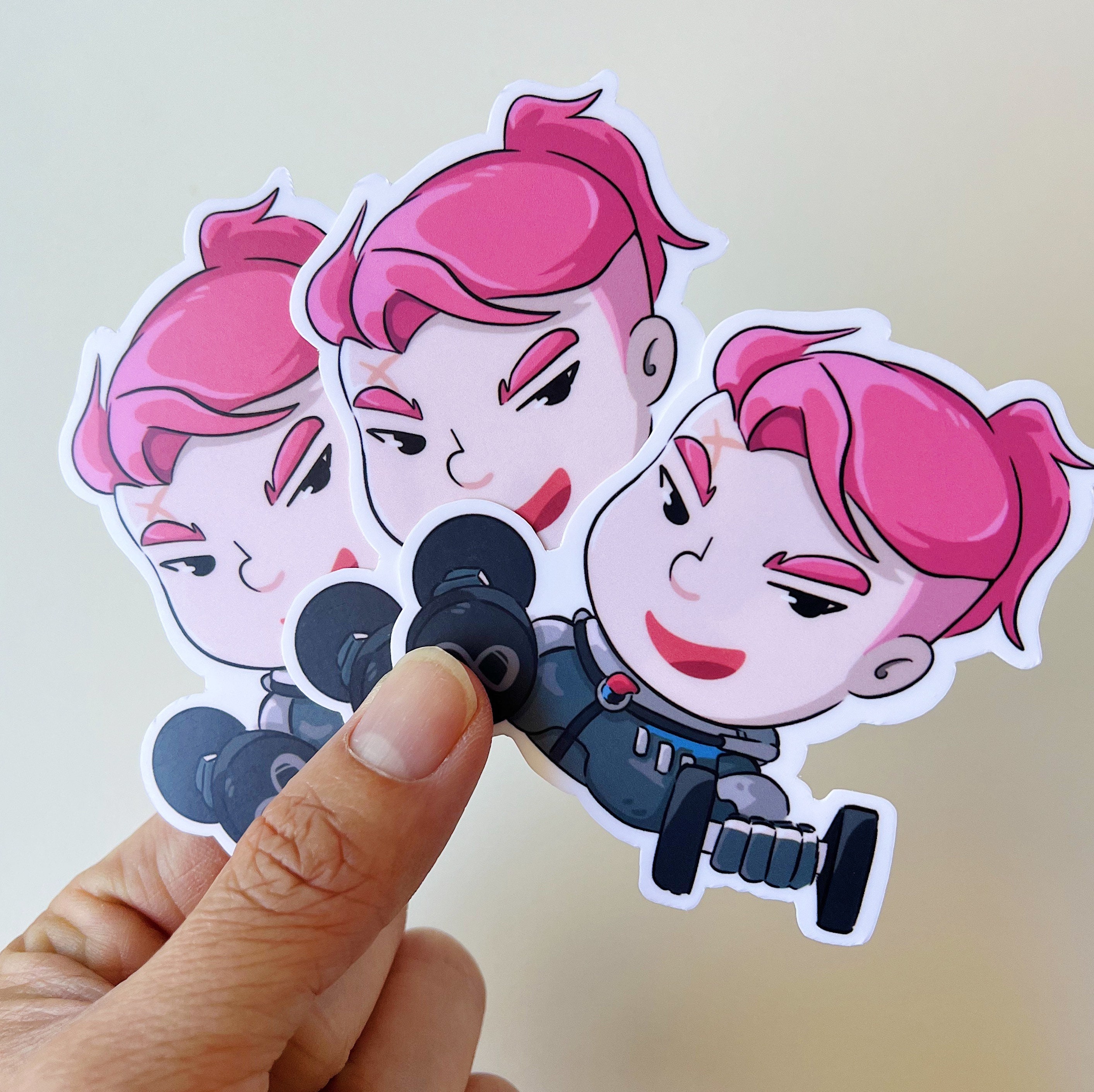 Overwatch Chibi Stickers Zarya Sticker Vinyl Stickers - Etsy