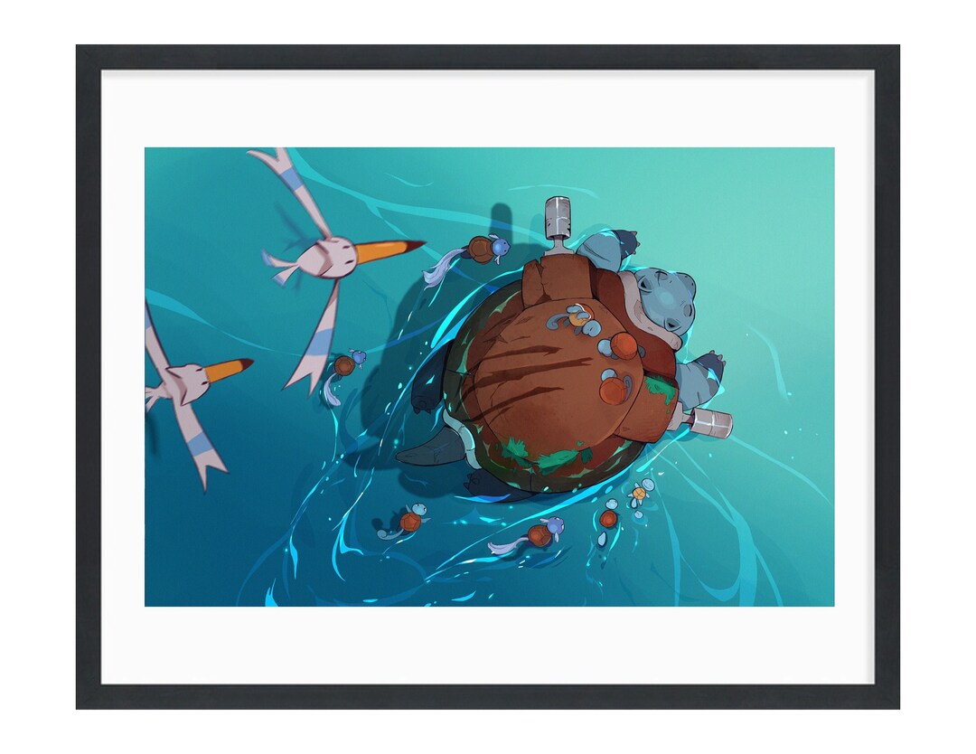 Blastoise Print Sleeping Squirtle, Blastoise , Wartortle and Maybe a ...