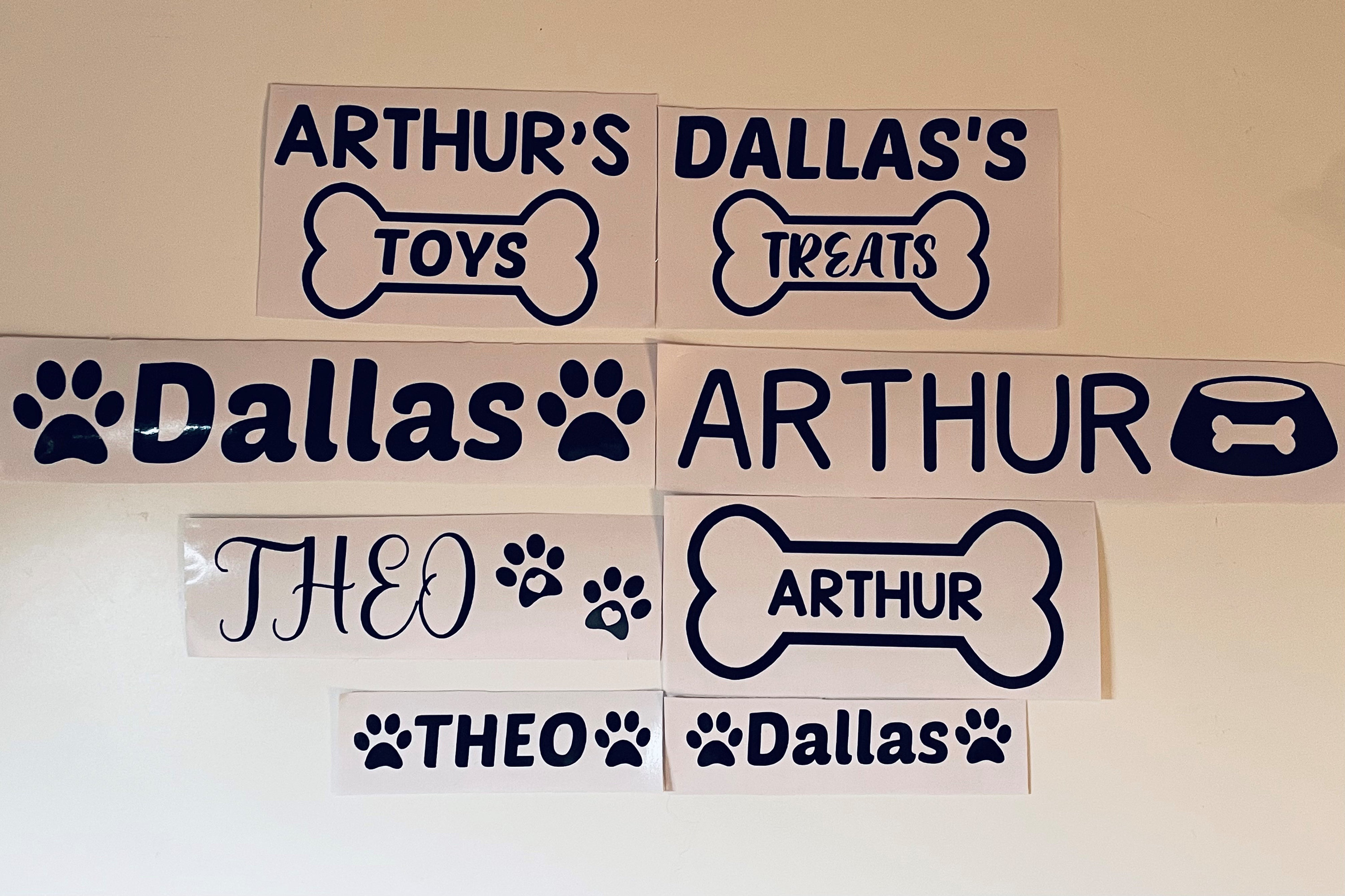 Pet Label | Vinyl Decal Labels|cat Bowl Label|dog Bowl Decal| Pet Food ...