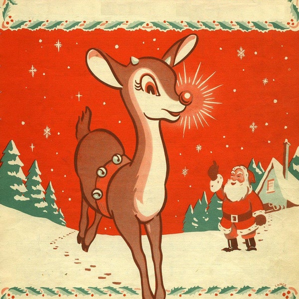 Rudolphs the Red Nosed Reindeer Svg - Etsy