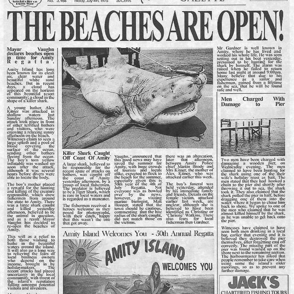 Jaws Poster - Etsy