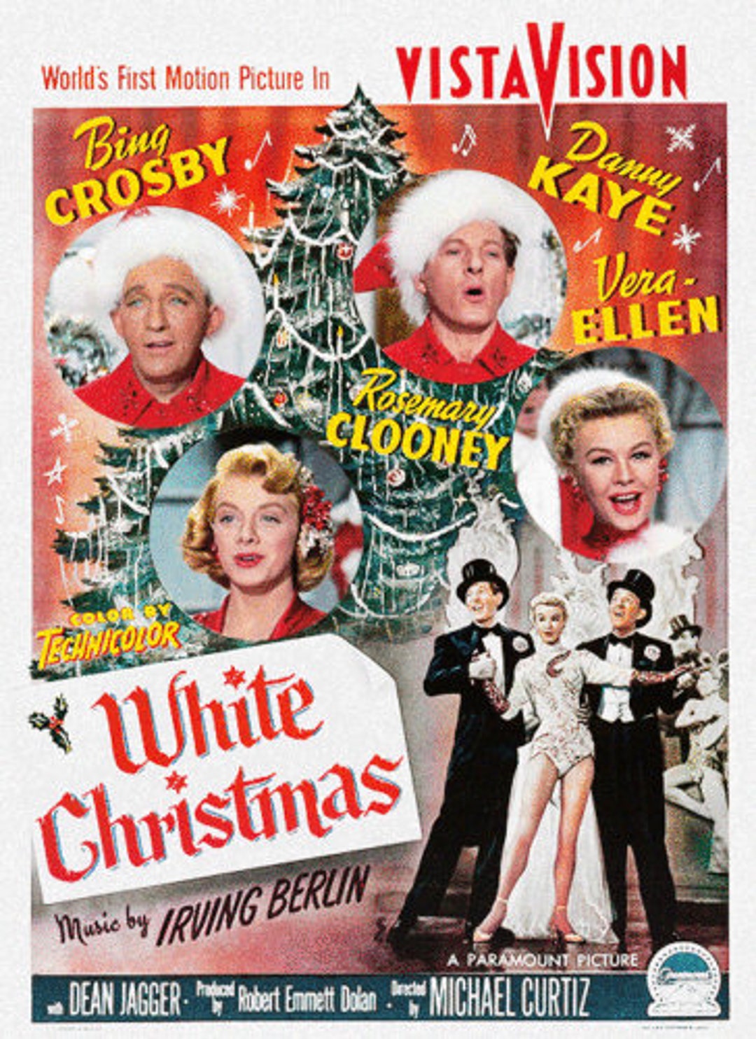 1954 White Christmas Movie Poster Print > Bing Crosby > Danny Kaye ...