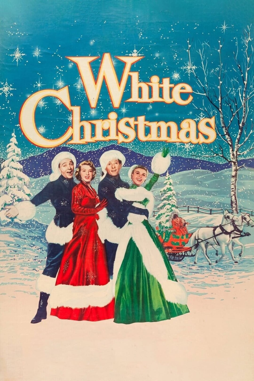 1954 White Christmas Movie Poster Print Bing Crosby Danny Kaye Rosemary ...