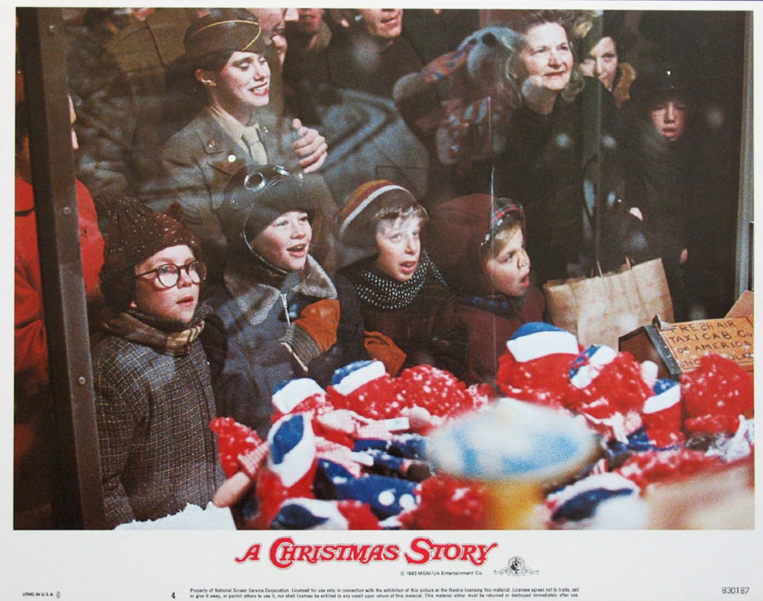 1983 A Christmas Story Movie Poster Print Ralphie Red Ryder HO HO HO - Etsy
