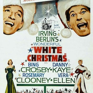 1954 White Christmas Movie Poster Print Bing Crosby - Etsy