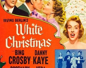 1954 White Christmas Movie Poster Print Bing Crosby - Etsy