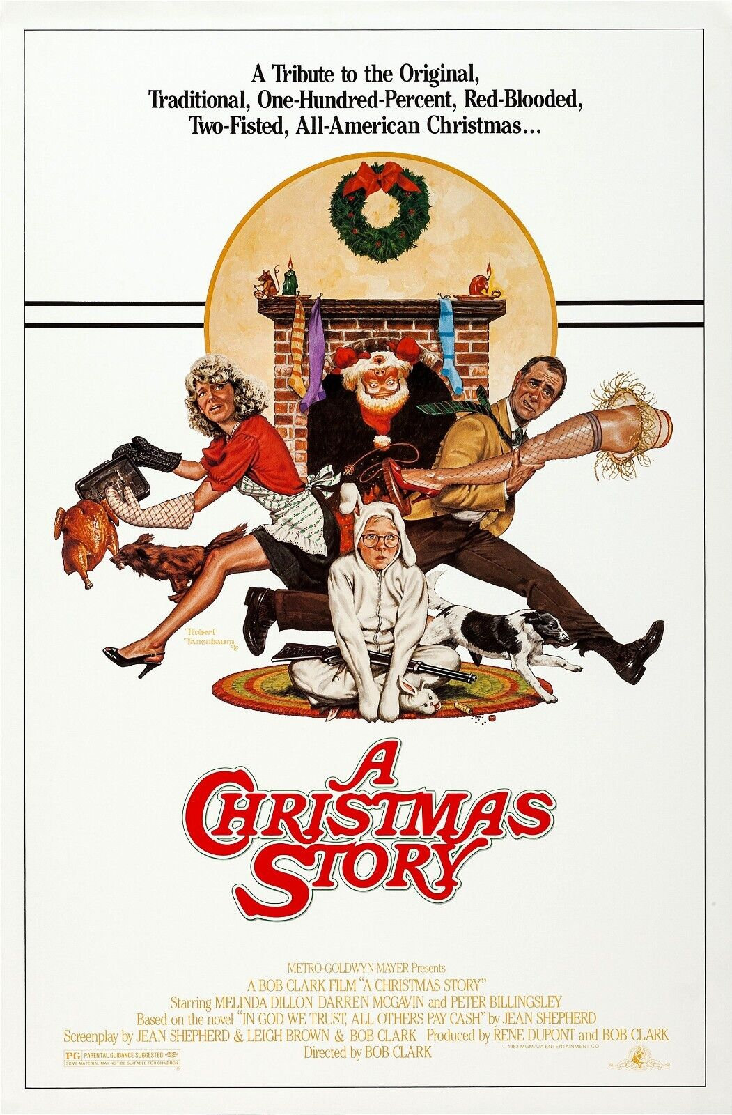 1983 A Christmas Story Movie Poster 11X17 Ralphie Red Ryder Major Award ...