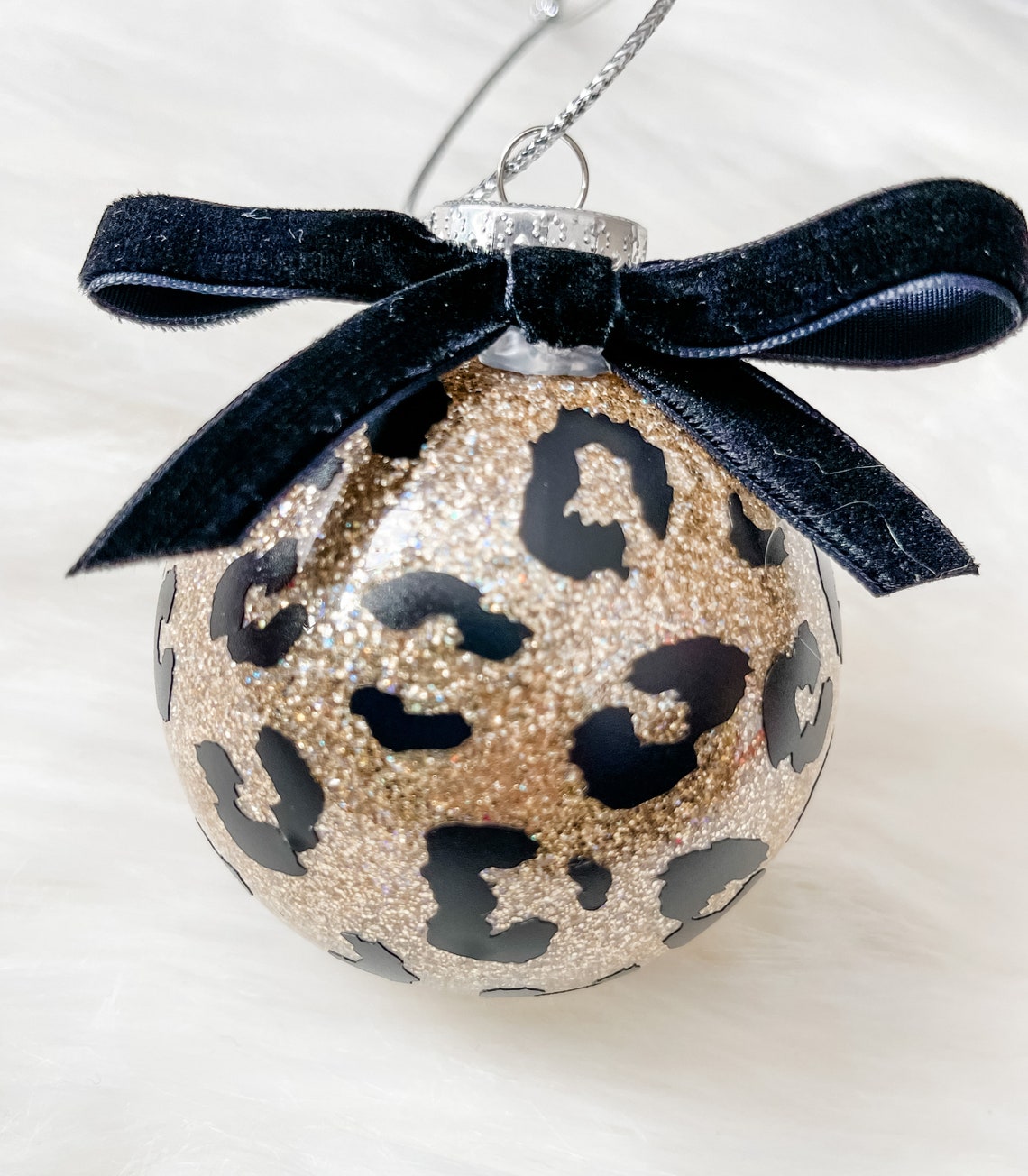 Leopard Glitter Bulb Christmas Ornaments 2.5 Diameter - Etsy
