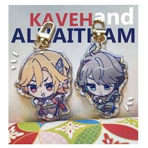 Kaveh and Alhaitham Chibi Charms Genshin Impact - Etsy