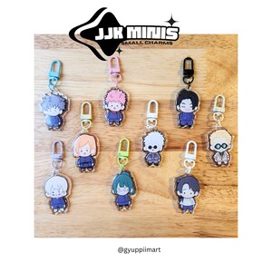 Jjk Mini Charms Phone Keychain Cute Chibi Mini Characters - Etsy