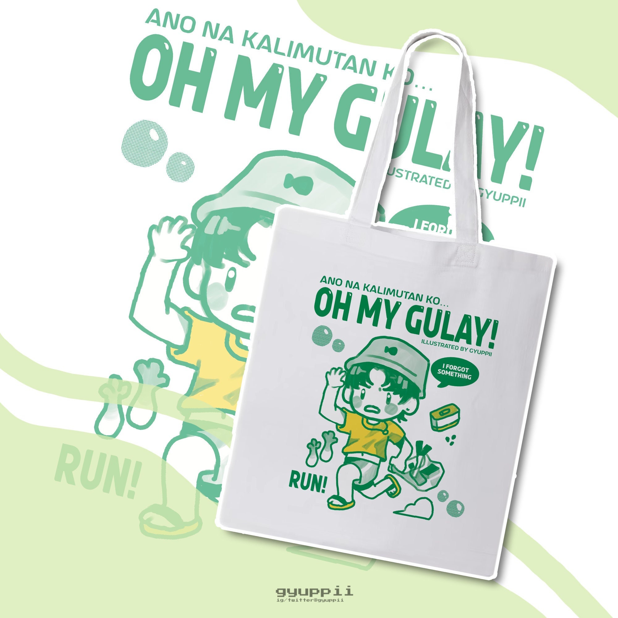 Oh My Gulay Filipino White Tote Bag Grocery Shopping - Etsy