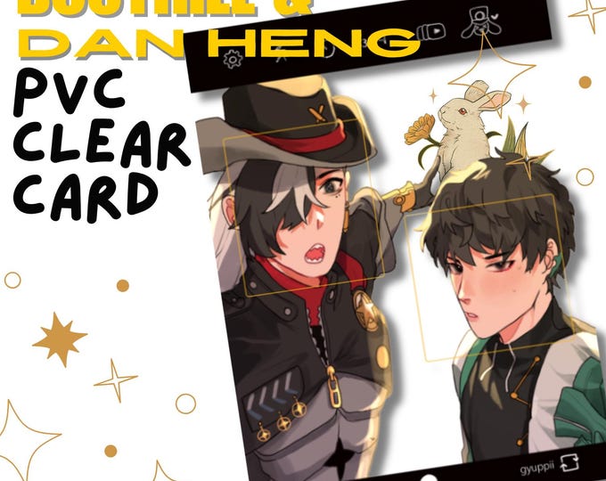 Boothill Dan Heng Clear PVC Card Photo Prop Charm - Etsy