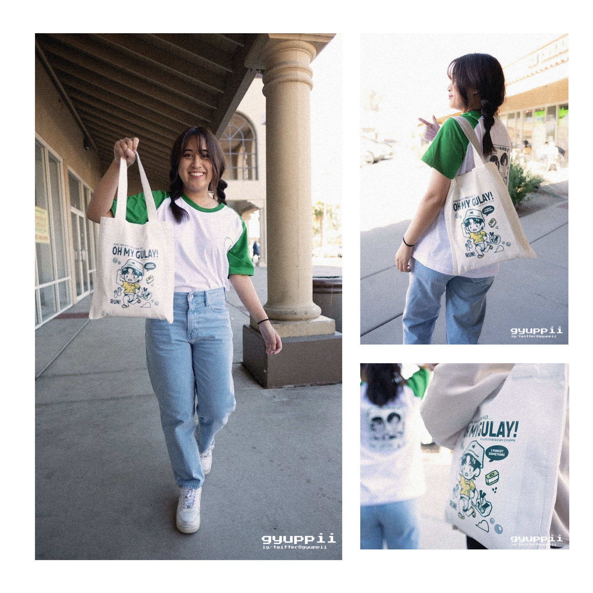 Oh My Gulay Filipino White Tote Bag Grocery Shopping - Etsy