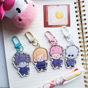 Jjk Mini Charms Phone Keychain Cute Chibi Mini Characters - Etsy