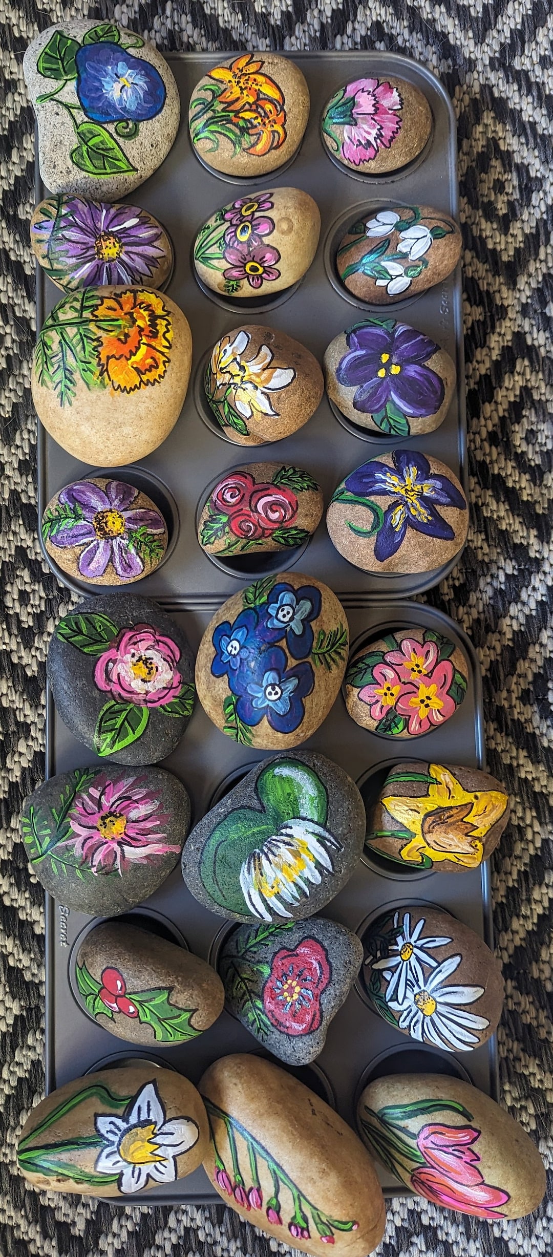 Birth Month Flower Stones - Etsy