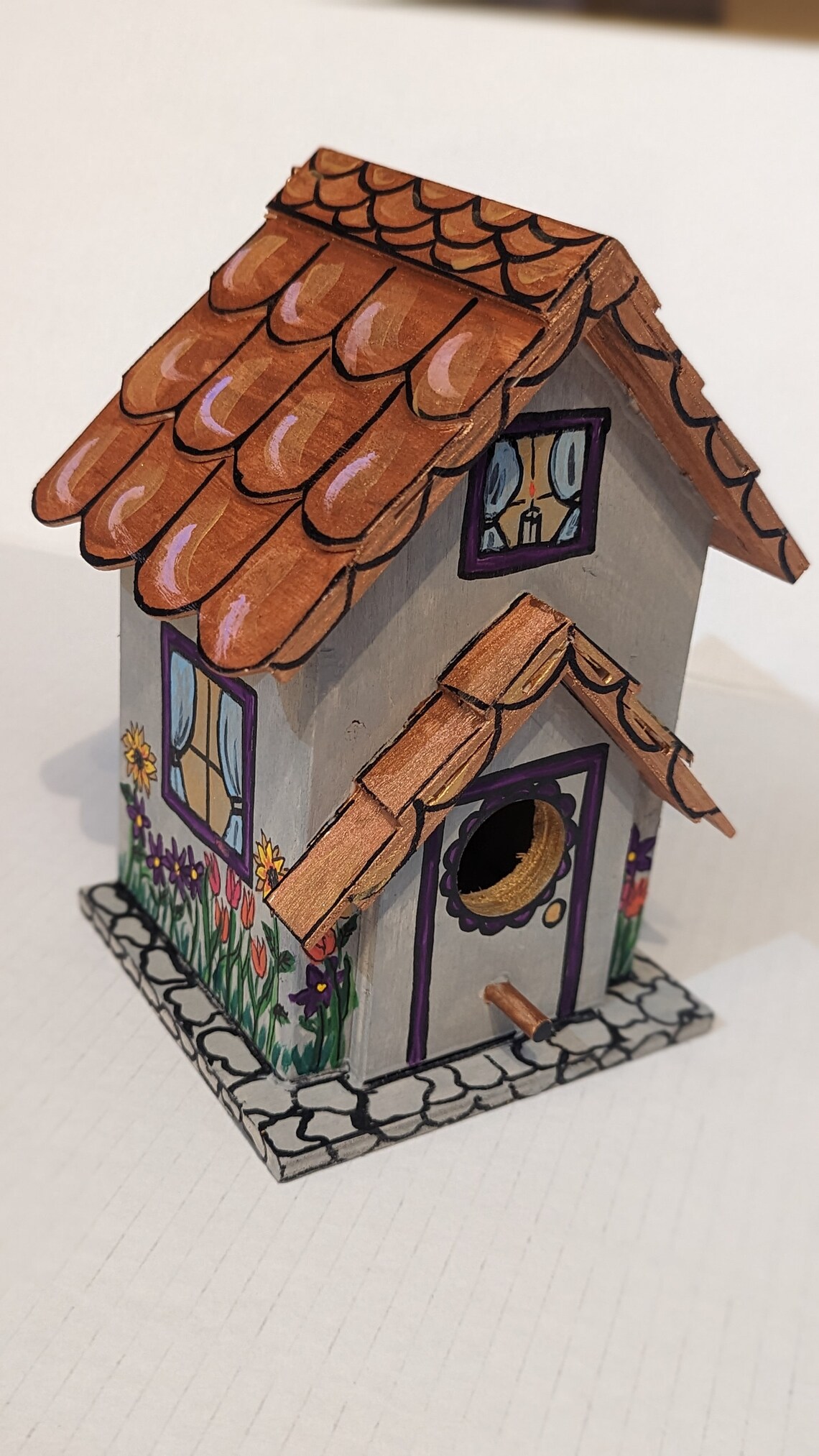 Detailed Unique Hand-painted Birdhouse - Etsy