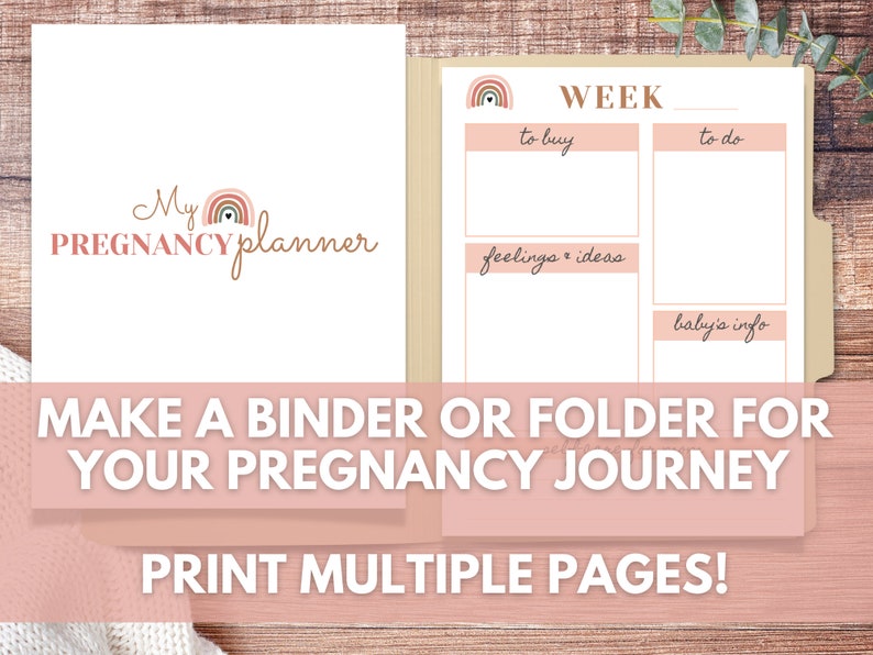 Pregnancy Planner Pregnancy Journal Pregnancy Tracker - Etsy