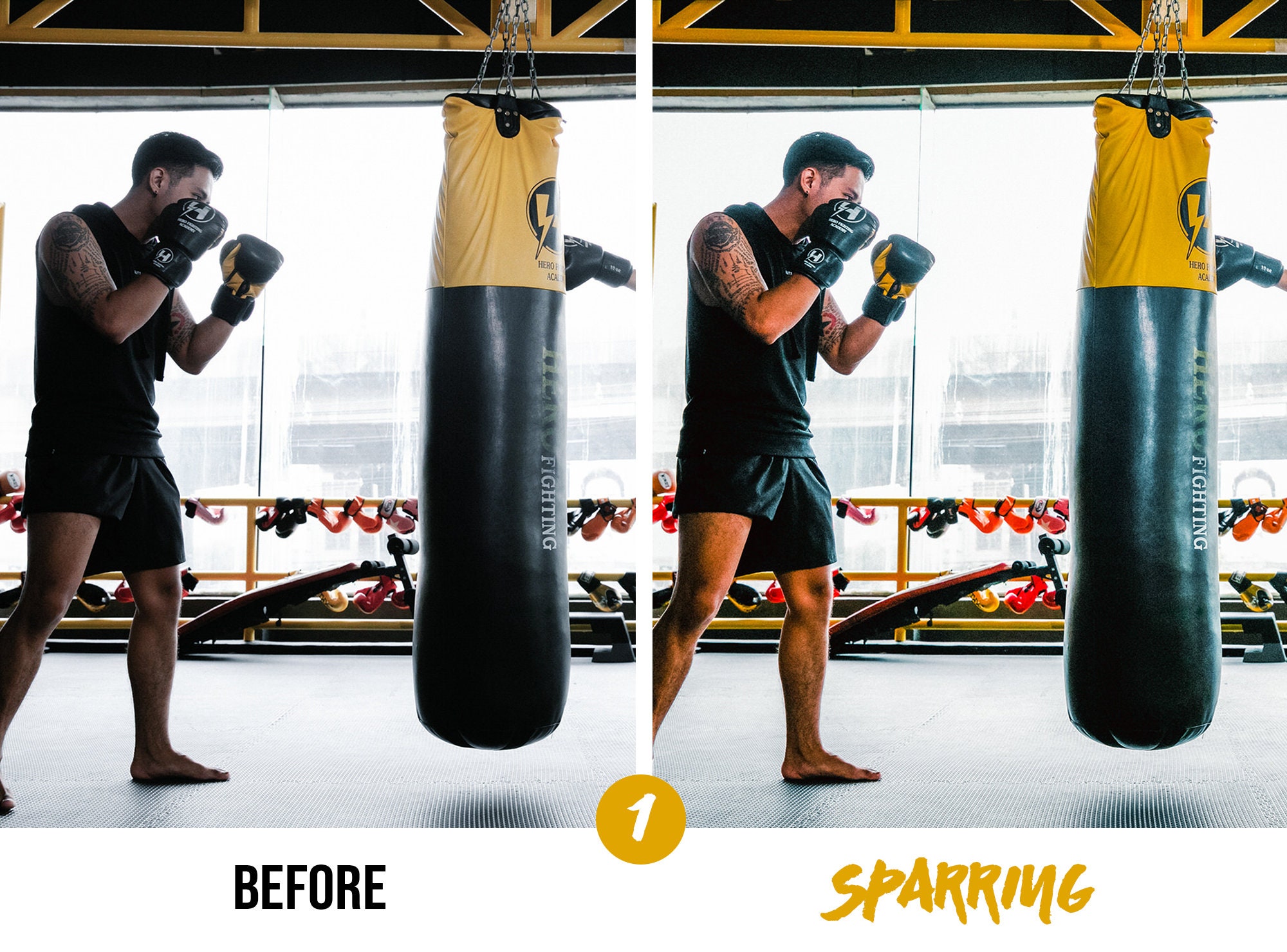 7 Boxing Lightroom Presets, Mobile & Desktop, Lightroom Overlay ...
