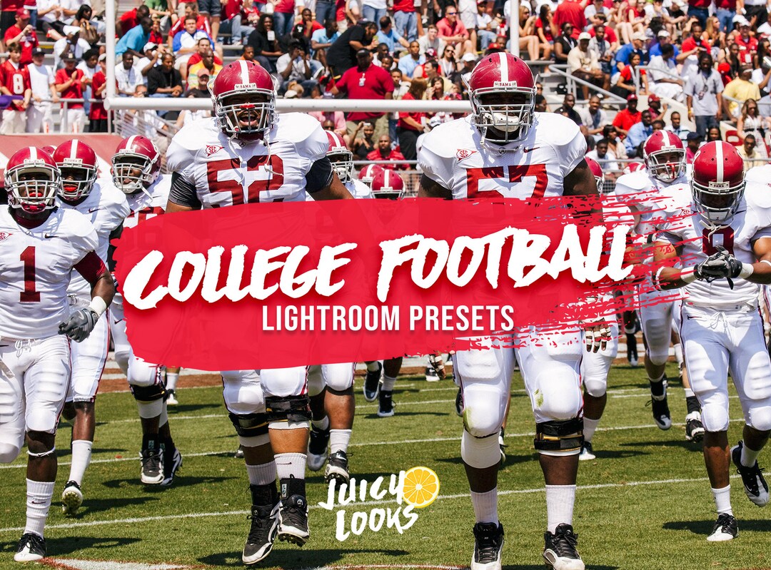 7 College Football Lightroom Presets, Mobile and Desktop, Sports Photo ...