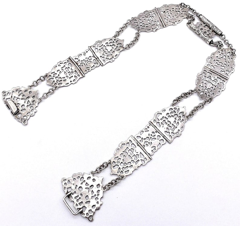 Victorian Silver Belt & Buckle by Samuel Jacob – London 1897 – 206g - Etsy