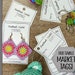 PDF Market Label Tag Printable Crochet Earrings Stuffy Keychain ...