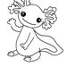 Axolotl PDF Printable Coloring Page - Etsy