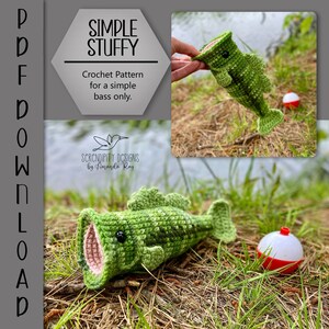 PDF Simple Largemouth Bass Stuffy Amigurumi Crochet Pattern ...