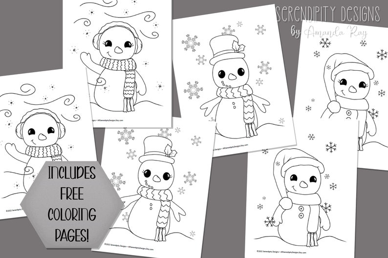 PDF Mini Friendly Snowman Amigurumi Crochet Pattern optional - Etsy