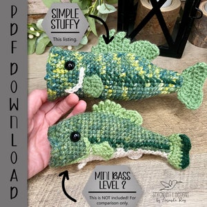 PDF Simple Largemouth Bass Stuffy Amigurumi Crochet Pattern ...