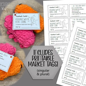 PDF No Sew Water Bear-loon Reusable Tardigrade Water Balloon Earrings ...