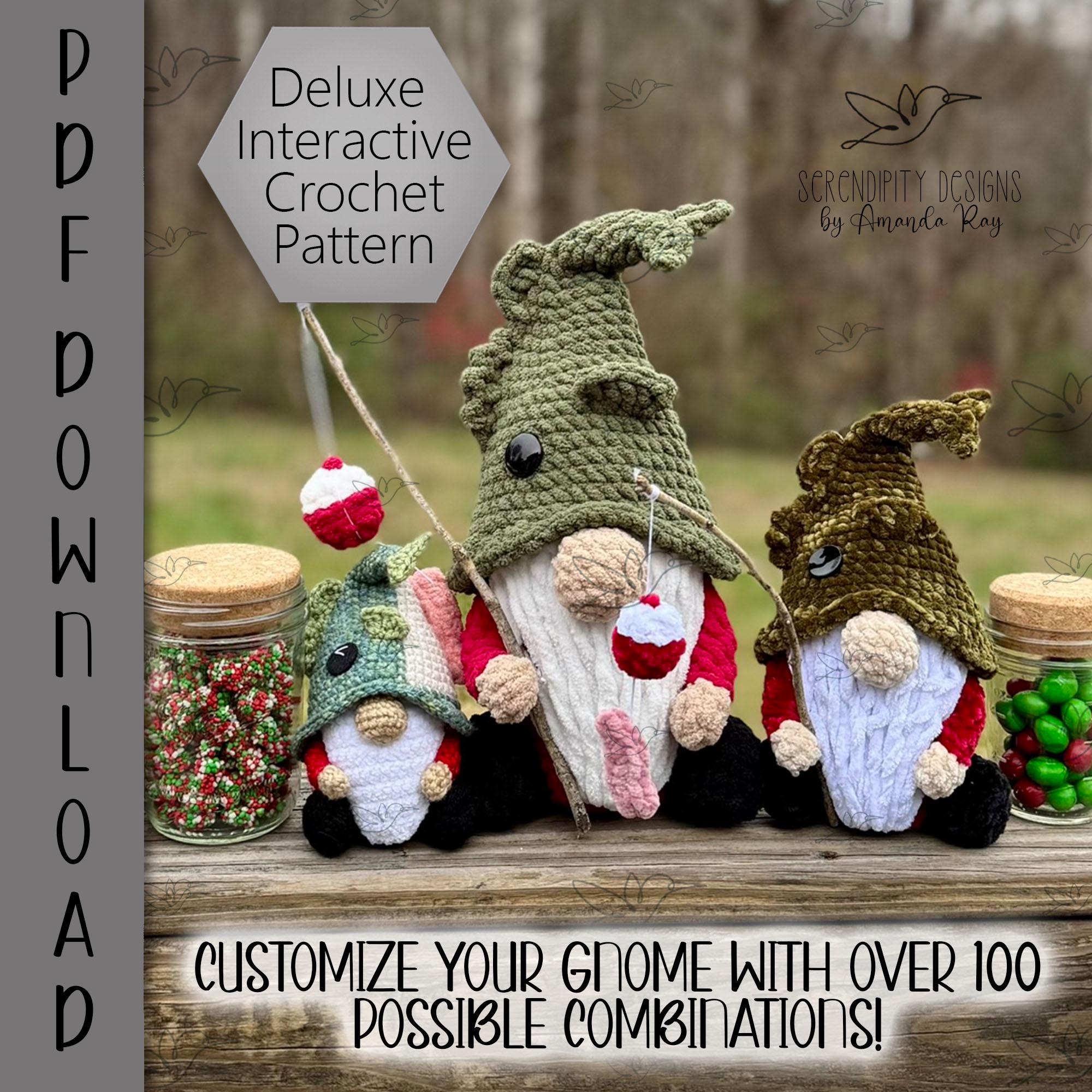 PDF Fishing Gnome Crochet Pattern: Largemouth Bass, Fish Decor, Candy ...