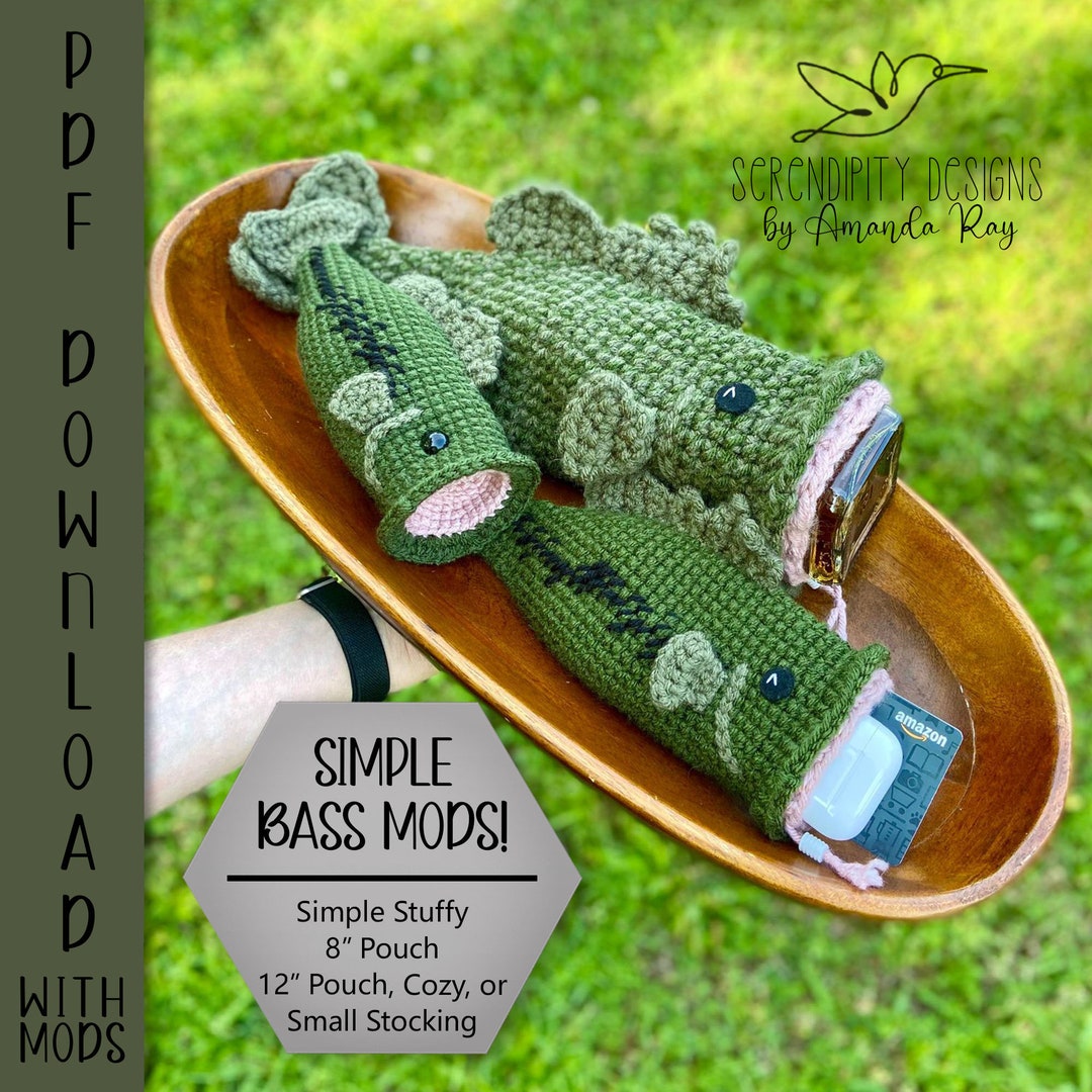 PDF Largemouth Bass Fish Pouch, Stuffy, Stocking, Wine, Liquor, Golf ...