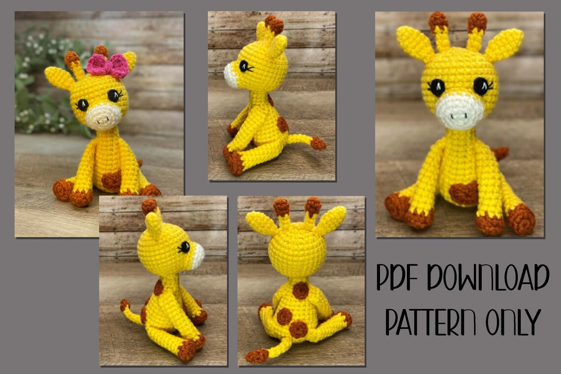 PDF Mini Giraffe Crochet Pattern Arserendipitydesigns - Etsy