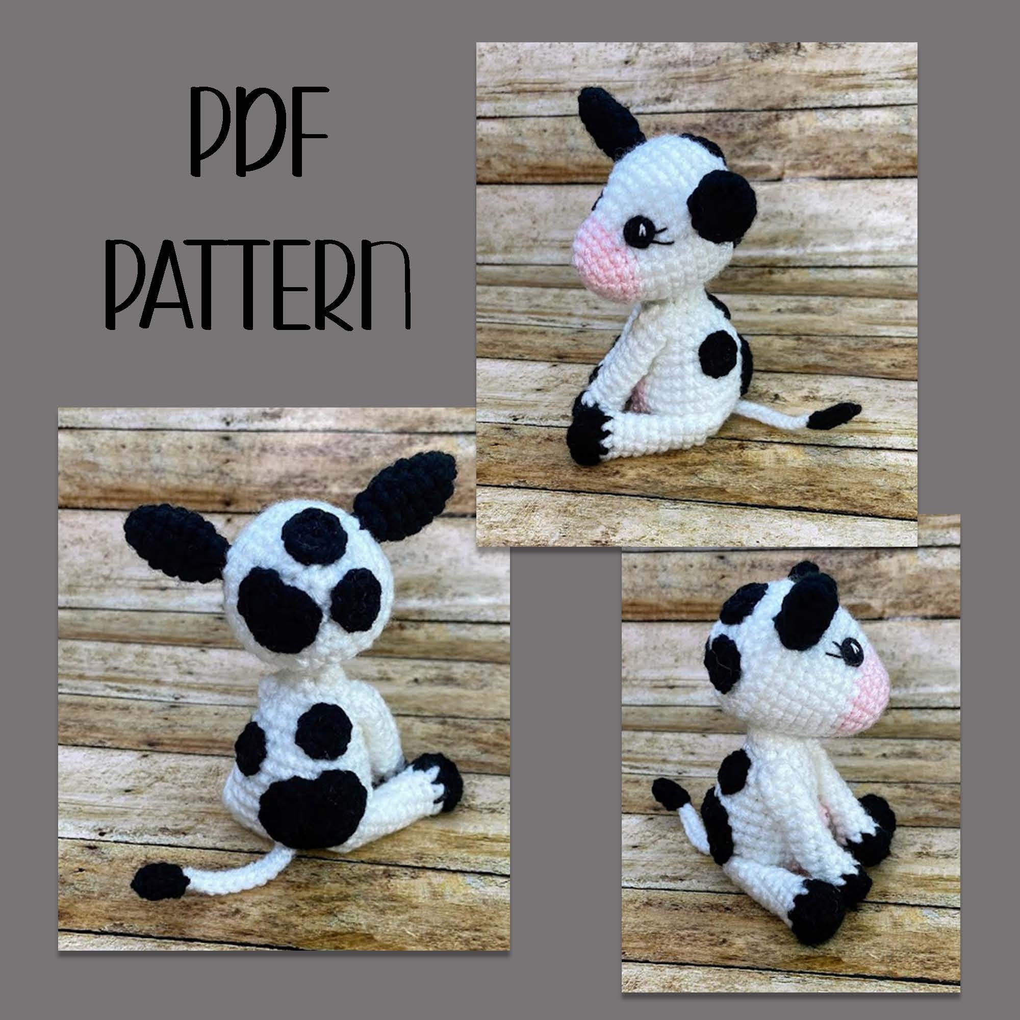 PDF Mini Cow Crochet Pattern Arserendipitydesigns - Etsy