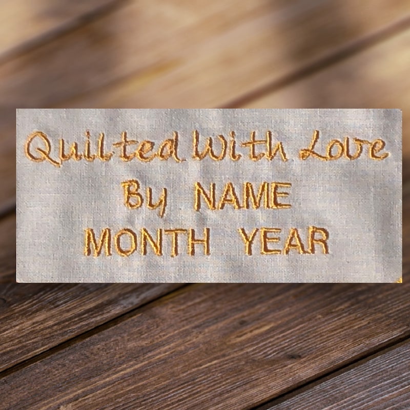Quilt Labels Personalized - Etsy