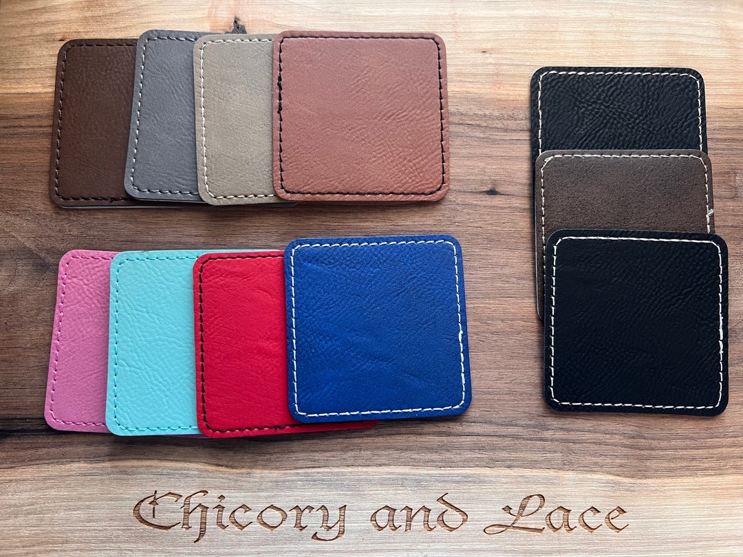 3" SQUARE Customizable Faux Leather Patch, Rectangle Patch, Name Patch ...