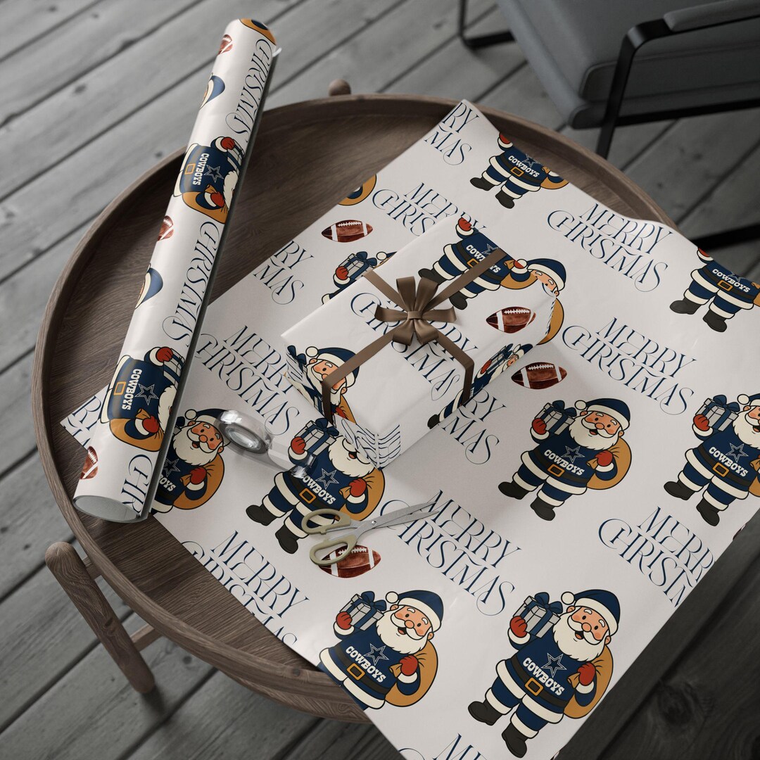 Dallas Cowboys Wrapping Paper | NFL Team Football Gift Wrap - Etsy