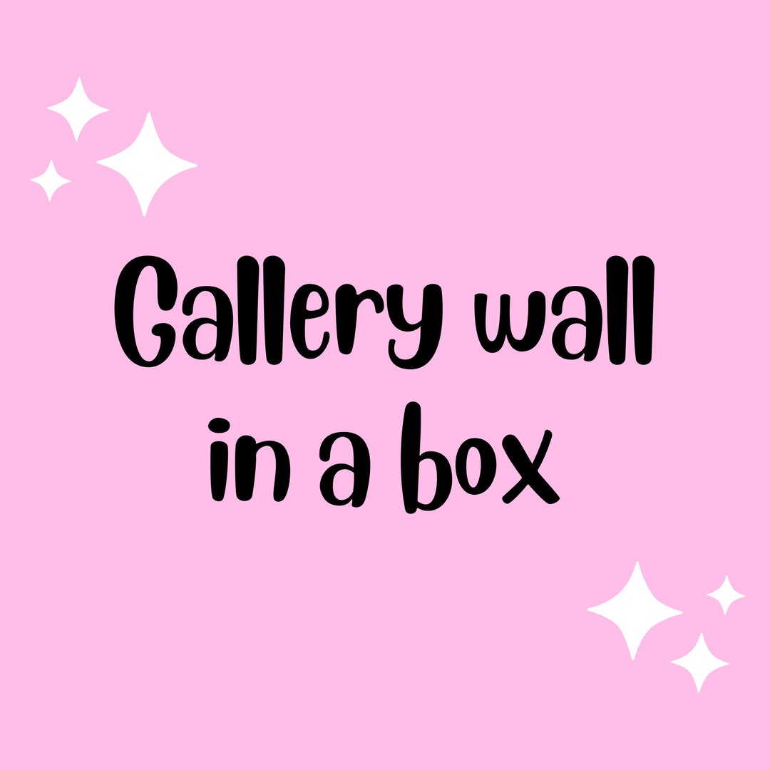 Gallery Wall in a Box Gallery Wall Set Colourful Mix & Match Wall Art ...