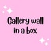 Gallery Wall in a Box Gallery Wall Set Colourful Mix & Match Wall Art ...