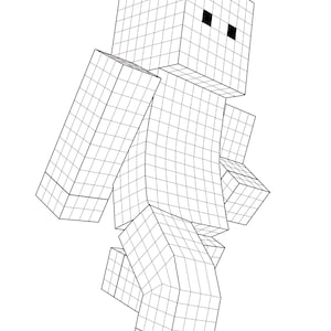 Minecraft Skin Coloring Page – Printable Character Art (digital ...