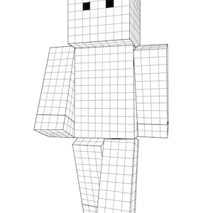 Coloring Page- Minecraft Coloring Page- Printable Minecraft Skin ...