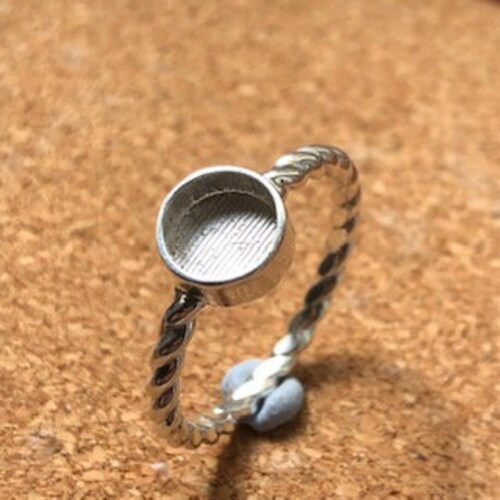 925 Sterling Silver Round Blank Bezel Cup Ring Round - Etsy