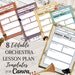 Music Class Lesson Plan Templates | Editable on Canva and Printable ...