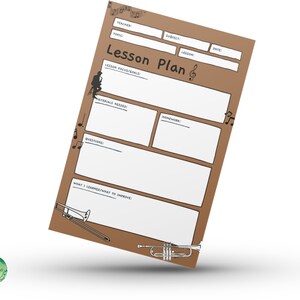 Music Class Lesson Plan Templates | Editable on Canva and Printable ...