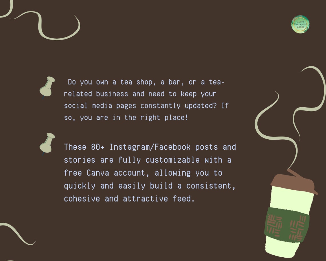 Barista Takeaway Social Media Canva Templates: 80+ Editable Instagram ...