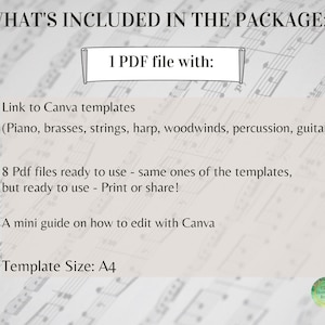 Music Class Lesson Plan Templates | Editable on Canva and Printable ...